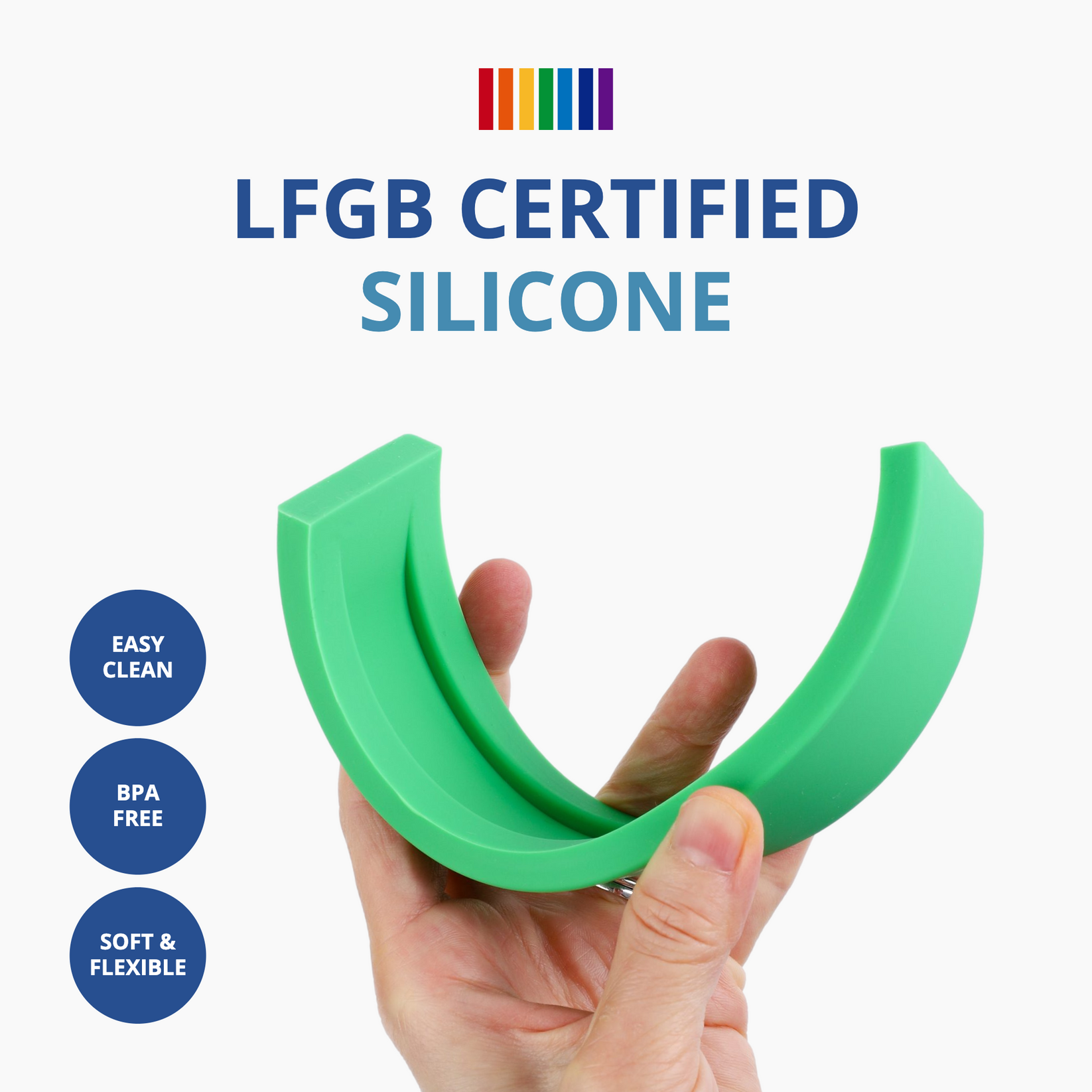 Silicone Rainbow Stacker Toy | BLUE GINKGO